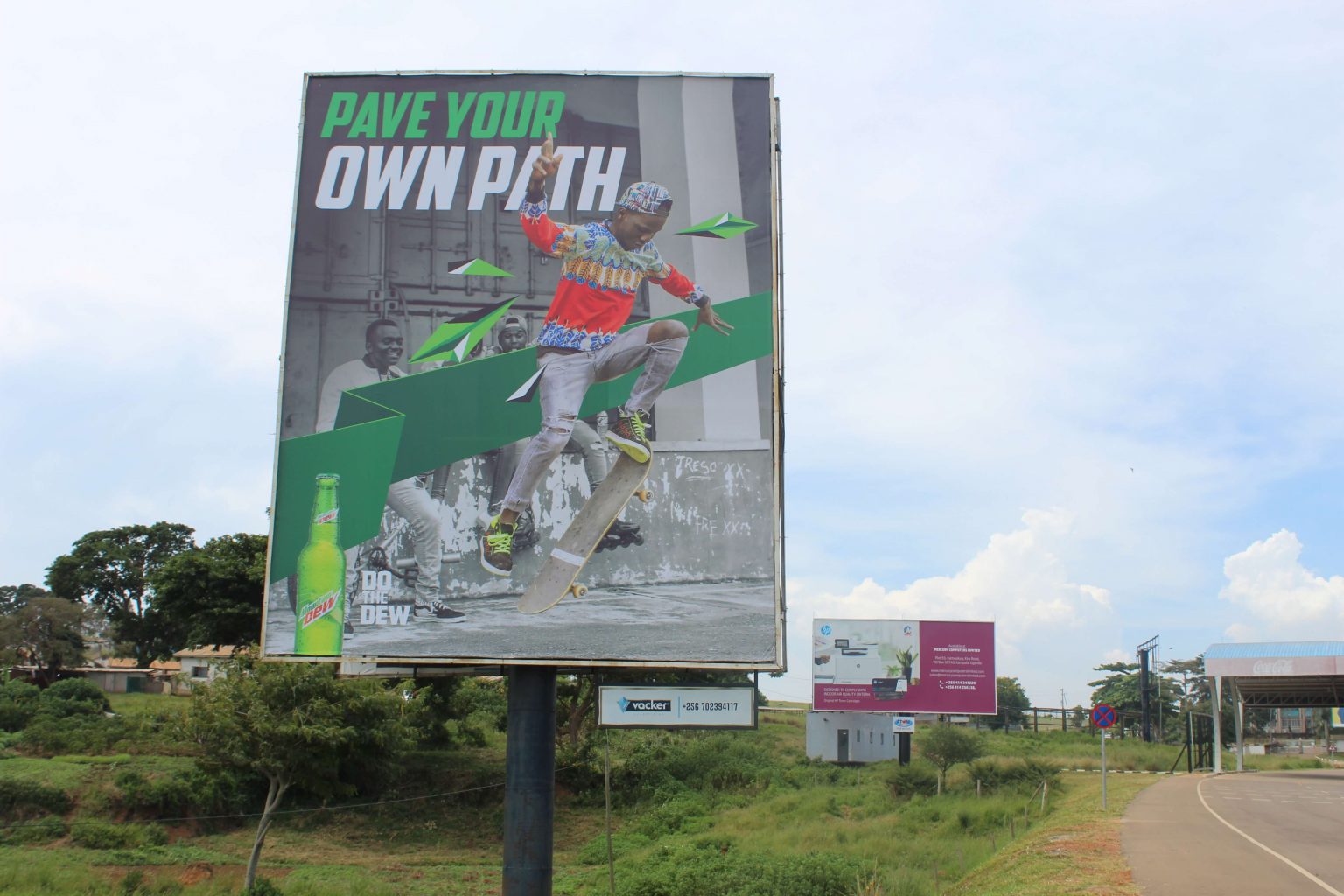 Gose Gerald Is The face Of Mountain Dew Uganda On Billboards Country ...